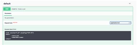 oas 3 0 request body xml examples are displayed as json · issue 3448 · swagger api swagger ui