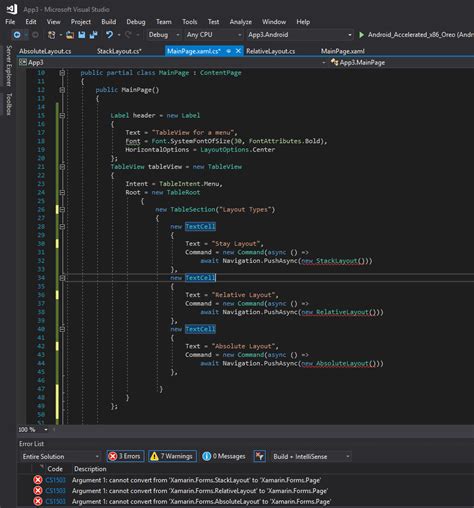 Xamarin Navigation Page Cannot Convert Stack Overflow
