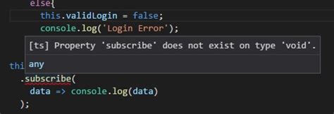 AngularJS Property Subscribe Does Not Exist On Type Void In