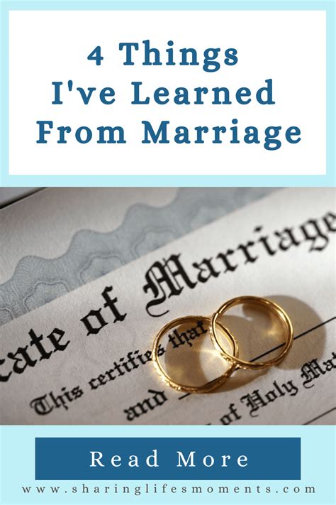 4 Things Ive Learned From Marriage Sharing Lifes Moments