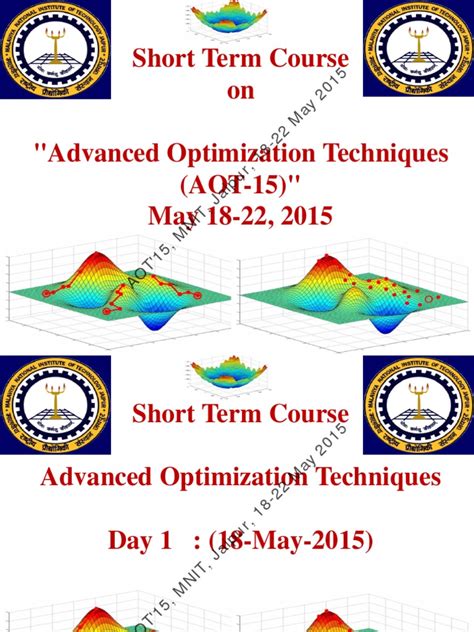 advanced optimization technique pdf mathematical optimization linear programming