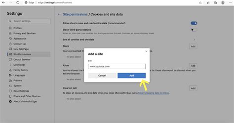 Microsoft Edge Block