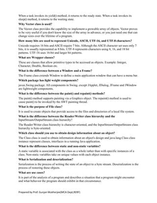 Java Questions For Interview PDF