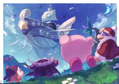 Kirby Meta Knight King Dedede Bandana Waddle Dee And Landia Kirby And 1 More Drawn By