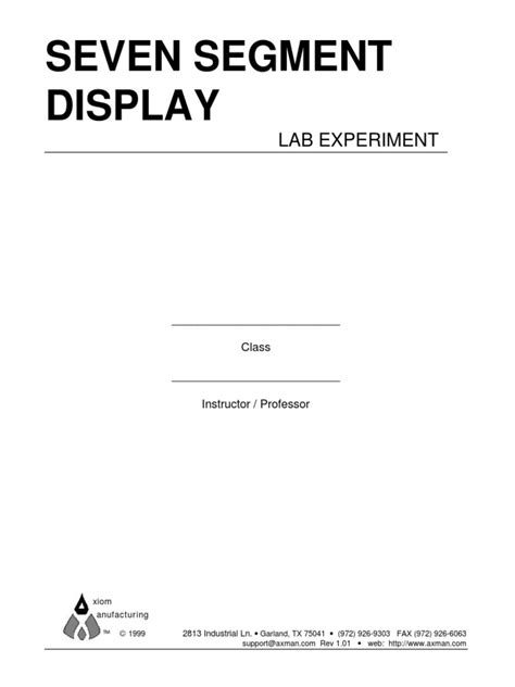 seven segment display lab experiment pdf binary coded decimal electronic engineering