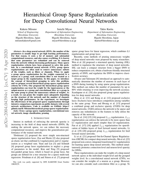 pdf hierarchical group sparse regularization for deep convolutional neural networks