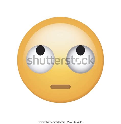 Face Rolling Eyes Emoji Isolated On Stock Vector Royalty Free 2260495245 Shutterstock
