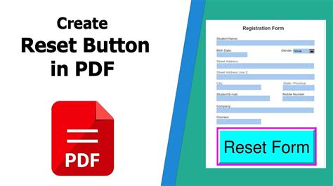 How To Add A Reset Button To A Pdf Form Using Nitro Pro YouTube