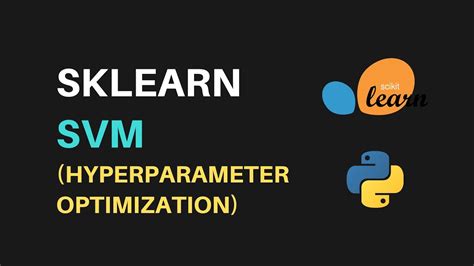 machine learning tutorial svm classification hyperparameter optimization youtube