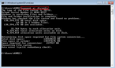 如何在Win 10中將FAT32轉成NTFS3種方法