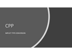 CPP 3rd Module NOTES ON CLASS OPERATOR OVERLOADING Operator