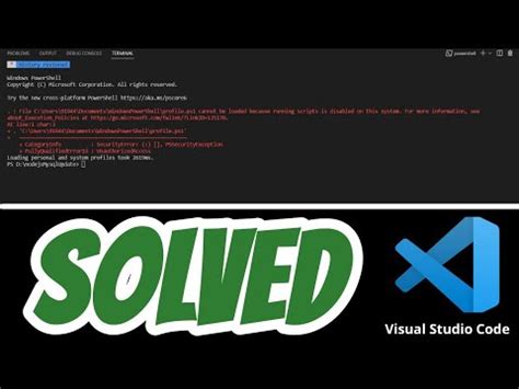 File Cannot Be Loaded Because Running Scripts Is Disabled On This