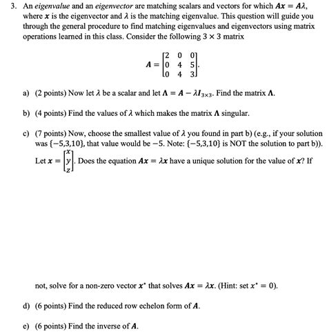 solved an eigenvalue and an eigenvector are matching scalars