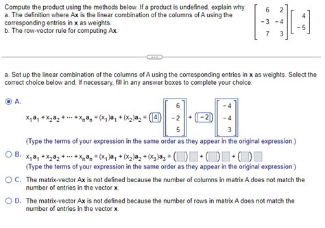 Solved Compute The Product Using The Methods Below If A Chegg