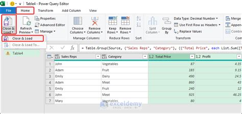 How To Create Subtotals In Power Query Printable Forms Free Online