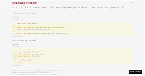 React Day Picker Examples Input Moment Forked Codesandbox
