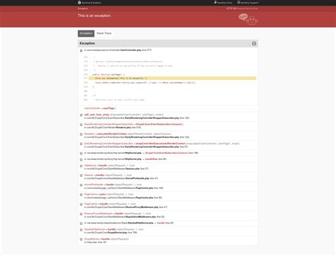 symfony debug