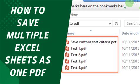 how to save multiple excel sheets as one pdf earn and excel