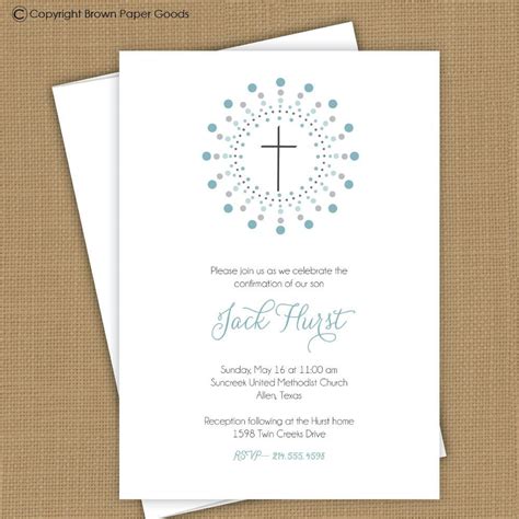 Printable Confirmation Invitations