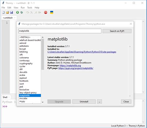Installing Matplotlib Windows Clayton Cafiero
