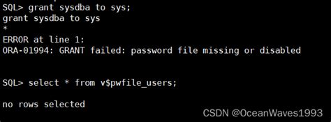 sql developer 连不上oracle数据库 报错 ora 01031 insufficient privileges