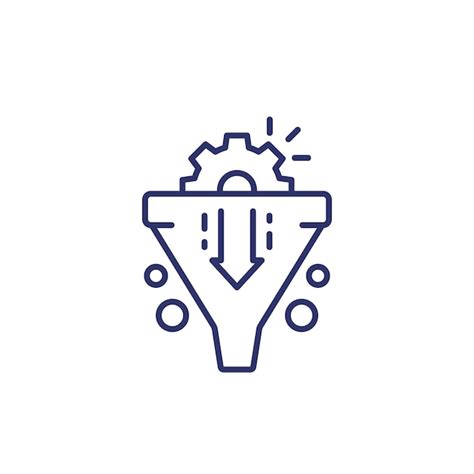 Premium Vector Conversion Rate Optimization Line Icon