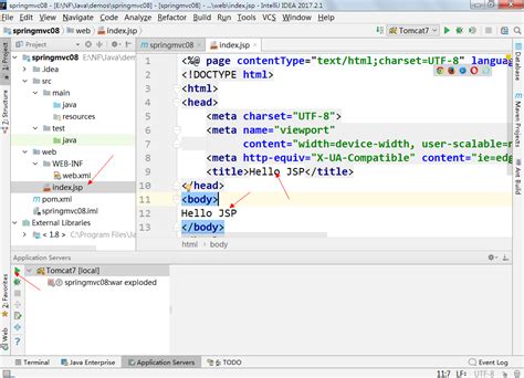spring mvc 学习总结（八）——spring mvc概要与环境配置（idea maven tomcat7 jdk8、示例与视频） 腾讯云开发者社区 腾讯云