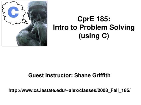 cpre 185 intro to problem solving using c ppt download