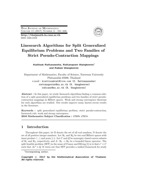 pdf linesearch algorithms for split generalized equilibrium problems and two families of