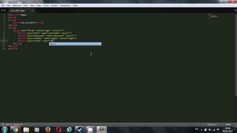 tutorial membuat form menggunakan sublime text youtube