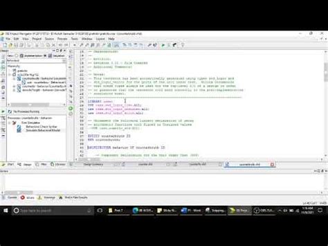 Xilinx ISE Design Suite 14 7 FPGA Decoder 7 Segment Counter Simulation