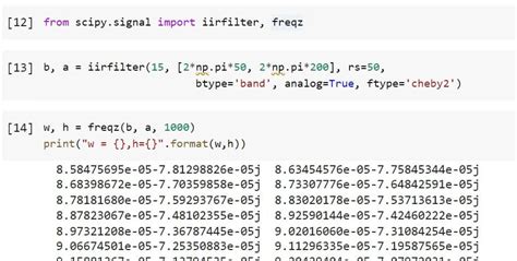 python scipy iir filter examples python guides