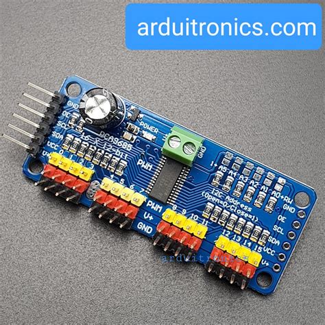 16 Channel 12 Bit PWM Servo Shield I2C Interface PCA9685 PCA9685PW