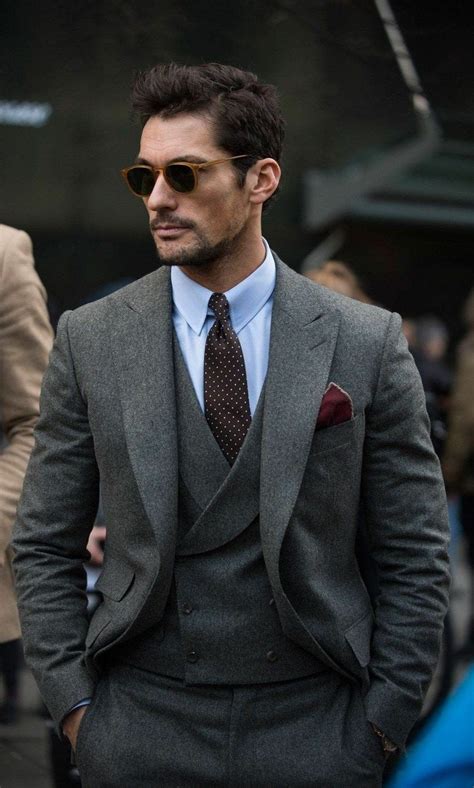 Men Dark Grey Stylish Suit 3 Piece Party Wear Suit T For Men Elegant Two Button Grey Suits