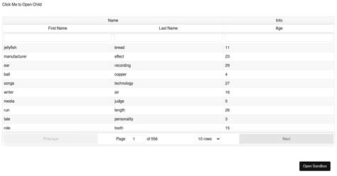 React Table Sub Components Codesandbox
