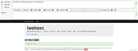 iwebsec靶场 命令执行漏洞通关笔记 iwebsec攻略 csdn博客