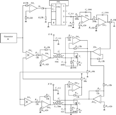 circuit diagram of the electronic generator of hyperbolic chaos download scientific diagram