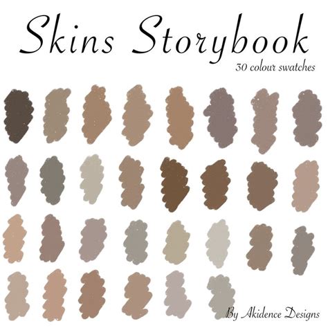 Skins Procreate Colour Palette Set Of 30 Color Palette Design Skin