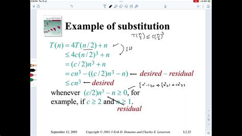lecture 3 master theorem solving recurrences youtube