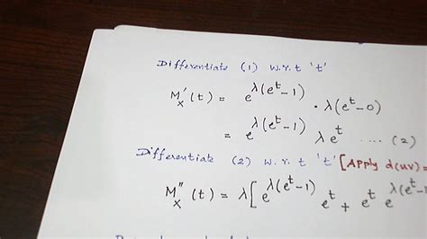 mgf poisson distribution youtube