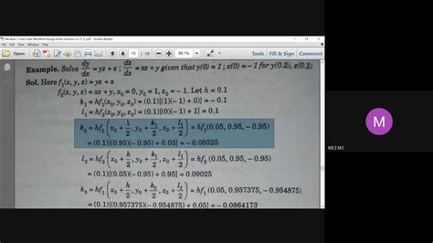 simultaneous first order differential equation runge kutta method live numerical
