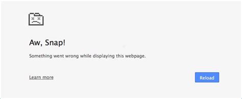 How To Fix Aw Snap Error In Google Chrome Webnots