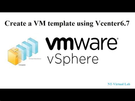 Create A VM Template Using Vcenter6 7 YouTube