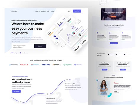 Saas Landing Page UI UIBundle