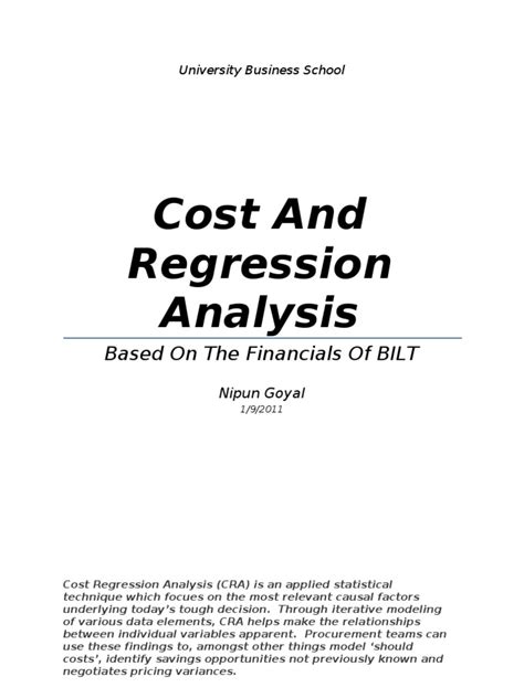 an introduction to regression analysis pdf regression analysis linear regression