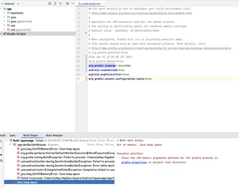 Out Of Memory Java Heap Space After Update Android Studio Eel Stack