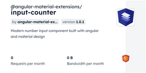 angular material extensions input counter cdn by jsdelivr a cdn for npm and github