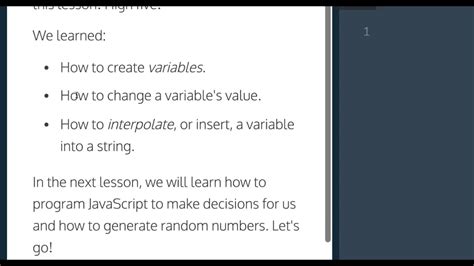 learn javascript review variables codecademy javascript tutoriao youtube