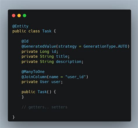 spring boot entities home