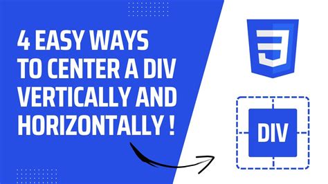Quick CSS Tutorial 4 Easy Ways To Center A Div Vertically And